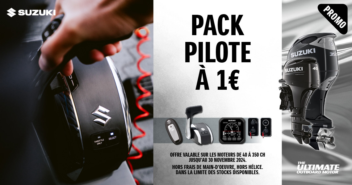 Suzuki - Promotion Pack Pilote moteurs hors-bord Suzuki - Kit Pre-Rig à 1